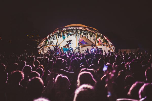 10m Open Stage Dome - The Dome Company - Geodesic Stage hire
